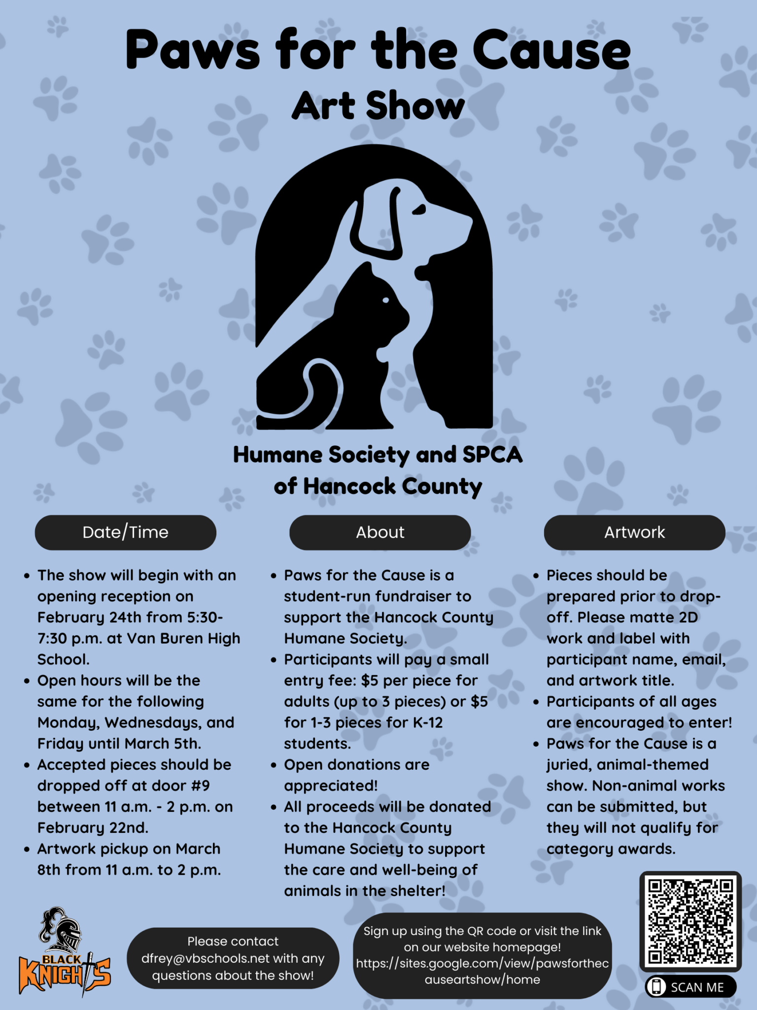 Paws for the Cause Art Show – Humane Society & SPCA of Hancock County